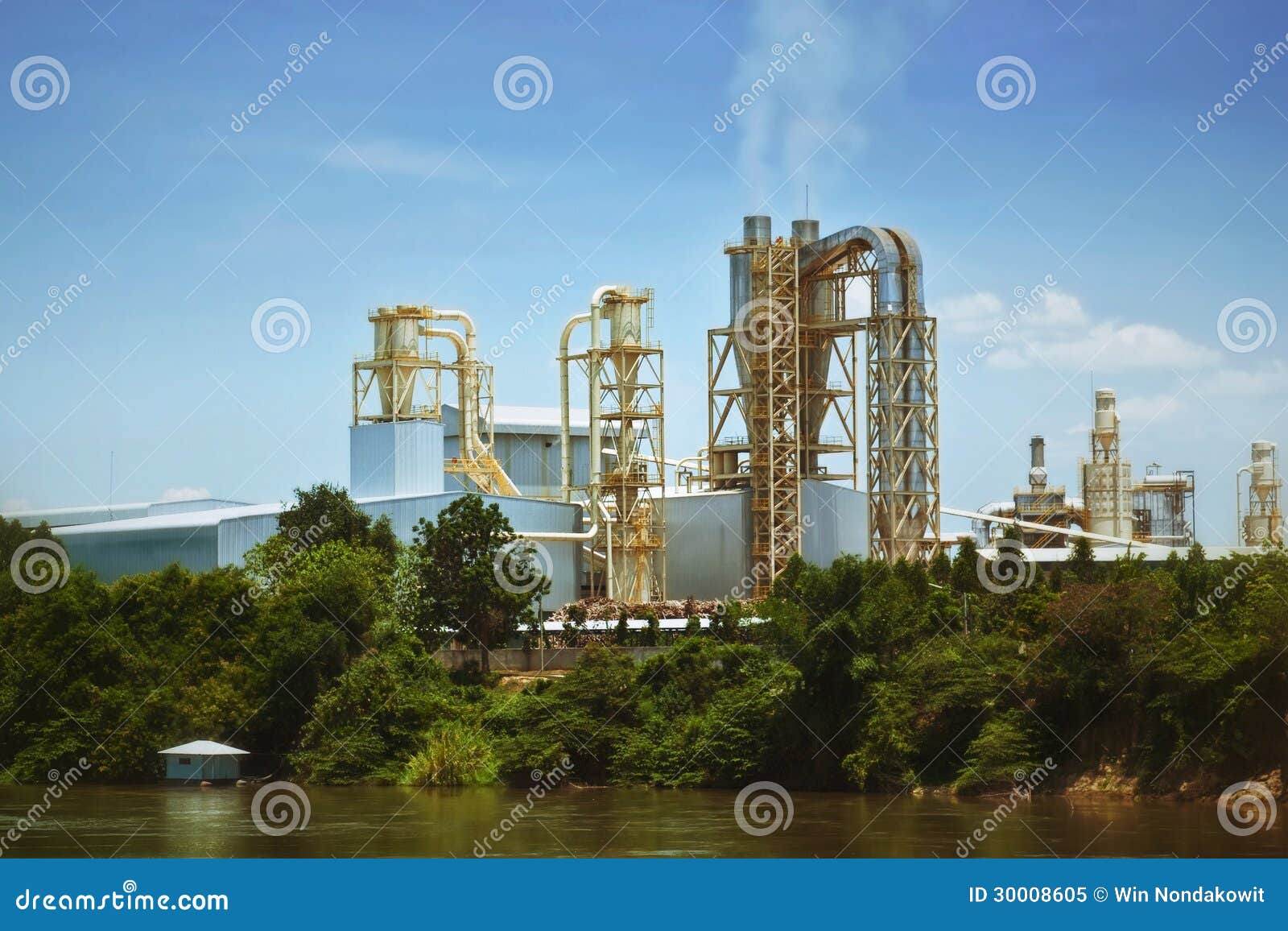Factory stock image. Image of pollution, industrial, environmental ...