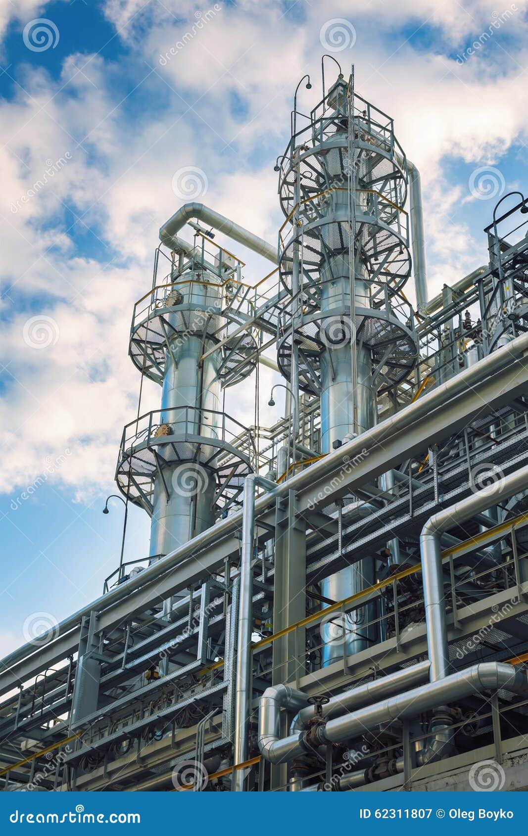 Chemical Factory Producing Synthetic Rubber Stock Image - Image of pump ...
