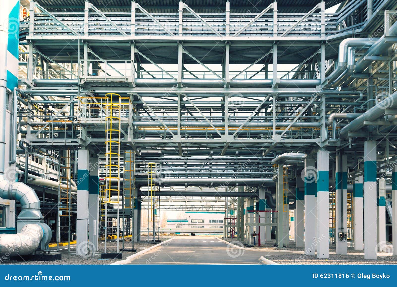 Chemical Factory Producing Synthetic Rubber Stock Photo - Image of ...