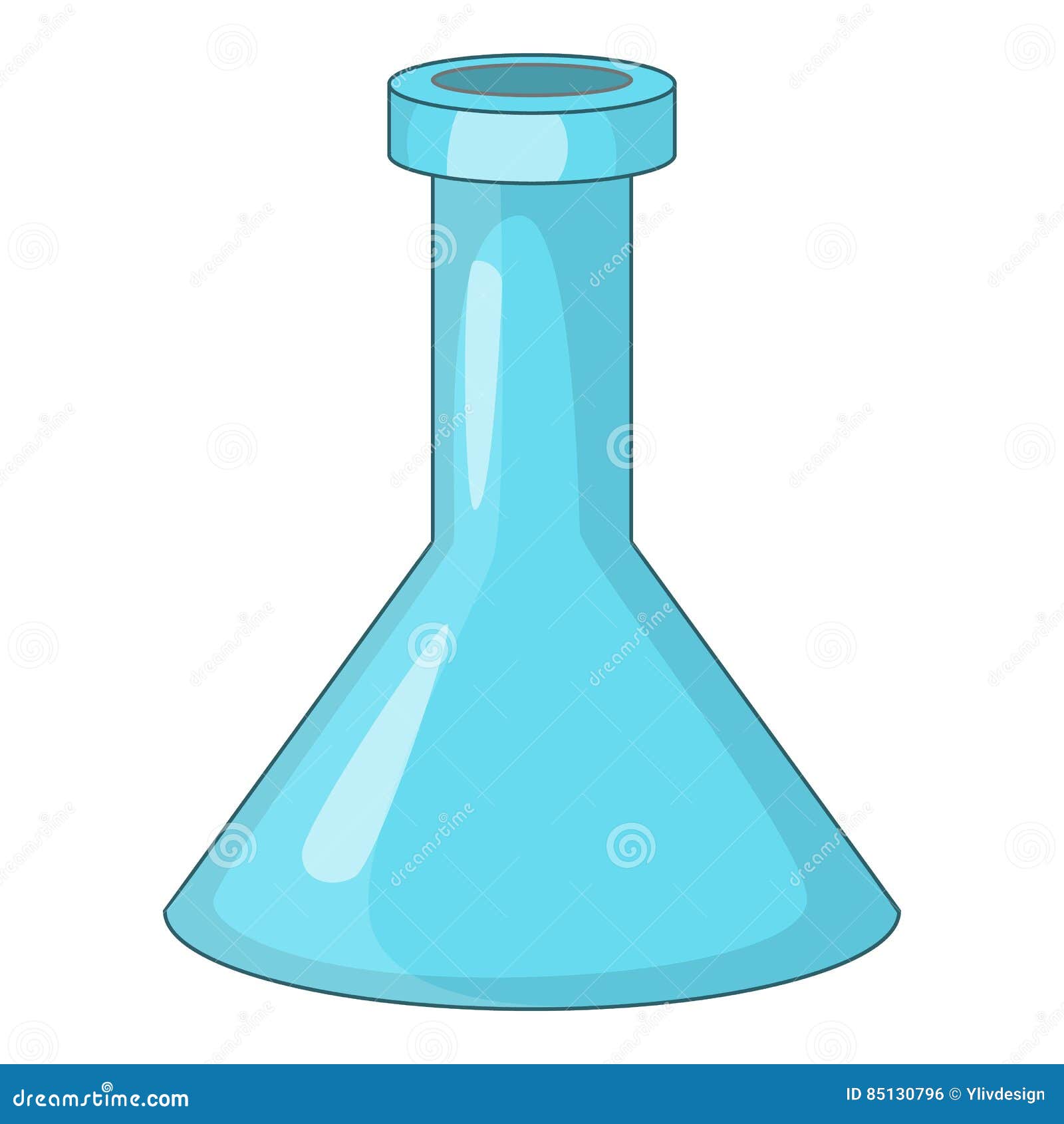 Chemical Flask Icon, Cartoon Style Stock Vector - Illustration of ...