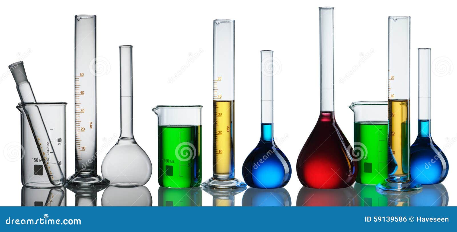 Chemical flasks collection stock photo. Image of medicine - 59139586