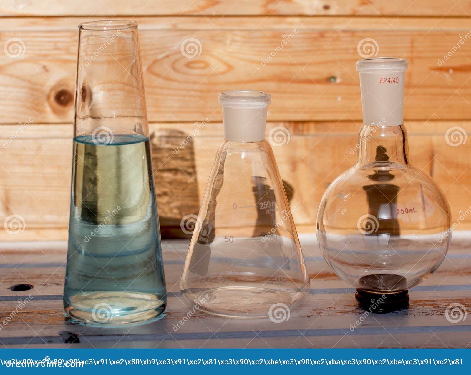 Chemical Flasks for the Laboratory. Stock Image - Image of beaker ...