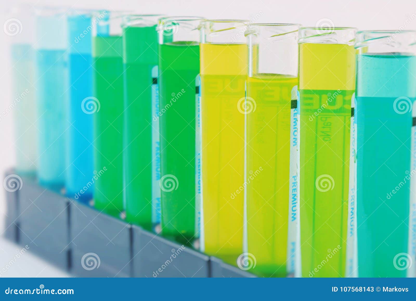 Colored Solutions In Glass Reagent Bottles, Copper Sulfate, Nickel ...
