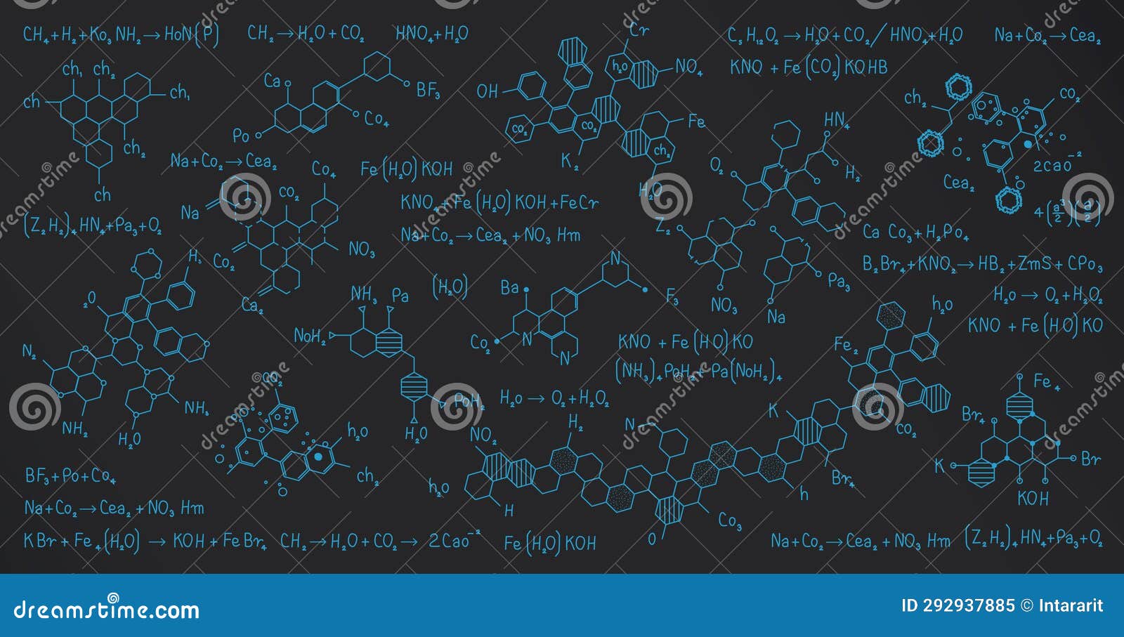 Chemical formula. stock vector. Illustration of scientific - 292937885