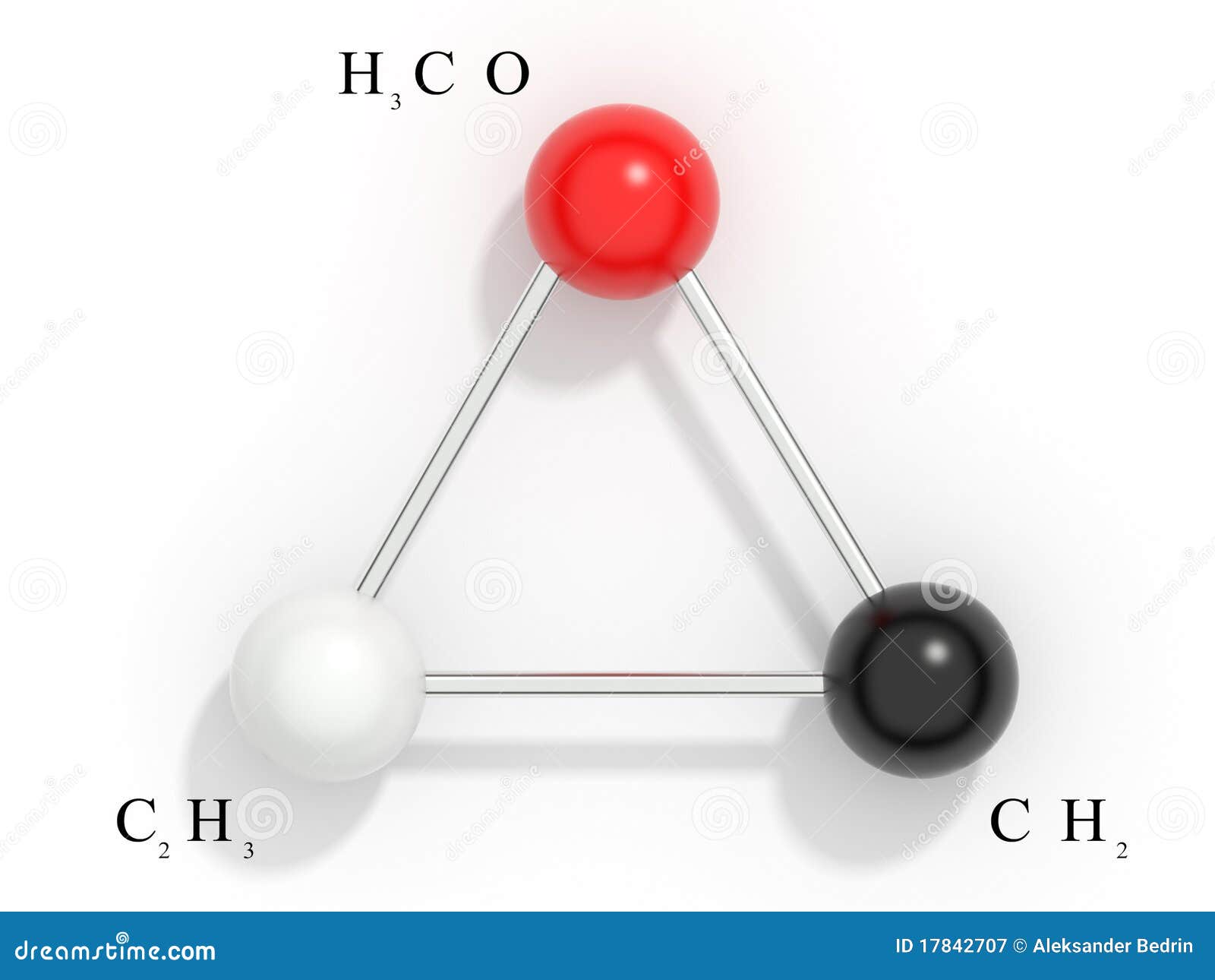 Chemical formula 3D stock illustration. Illustration of black - 17842707