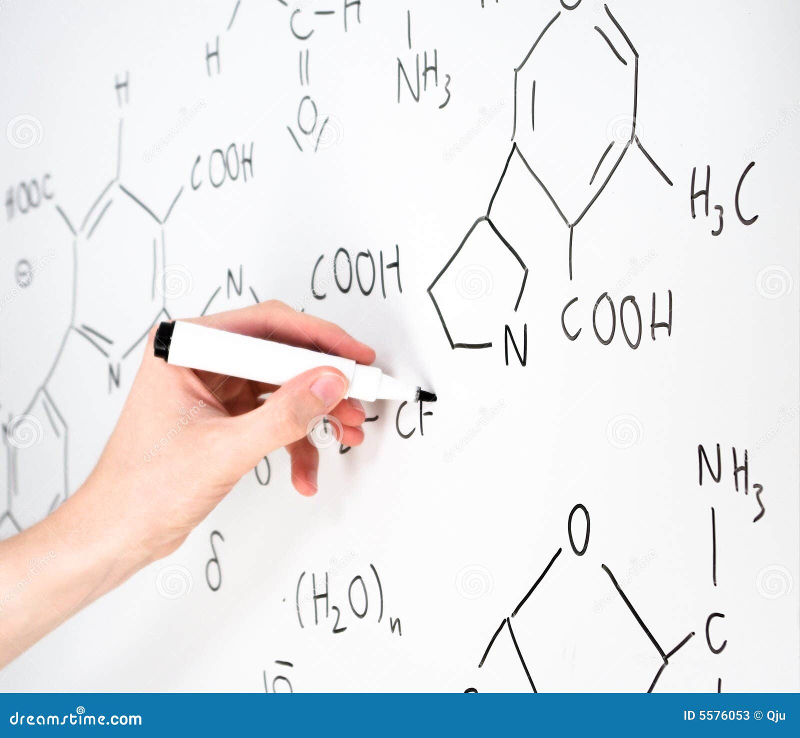 Chemical formula stock image. Image of move, hand, interesting - 5576053