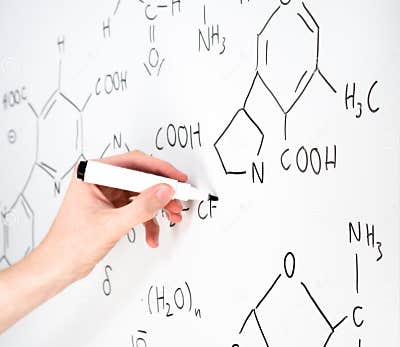 Chemical formula stock image. Image of move, hand, interesting - 5576053