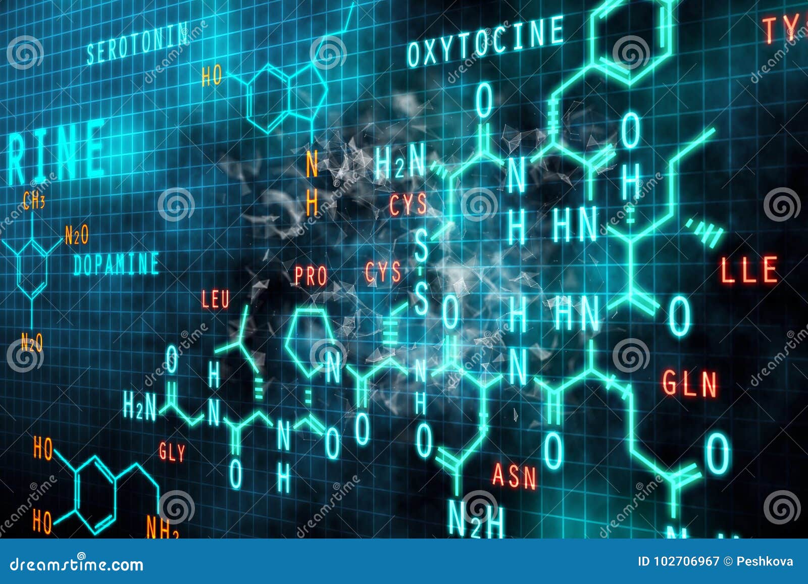 Chemical Formula Background Stock Illustration - Illustration of black ...