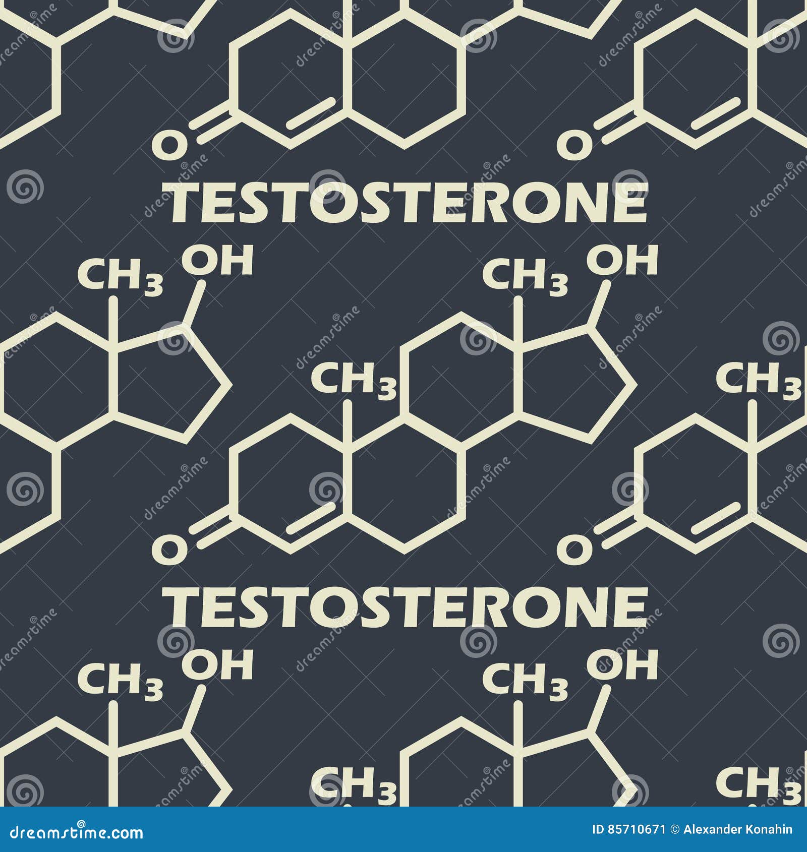The Chemical Formula Background Seamless Stock Vector - Illustration of ...