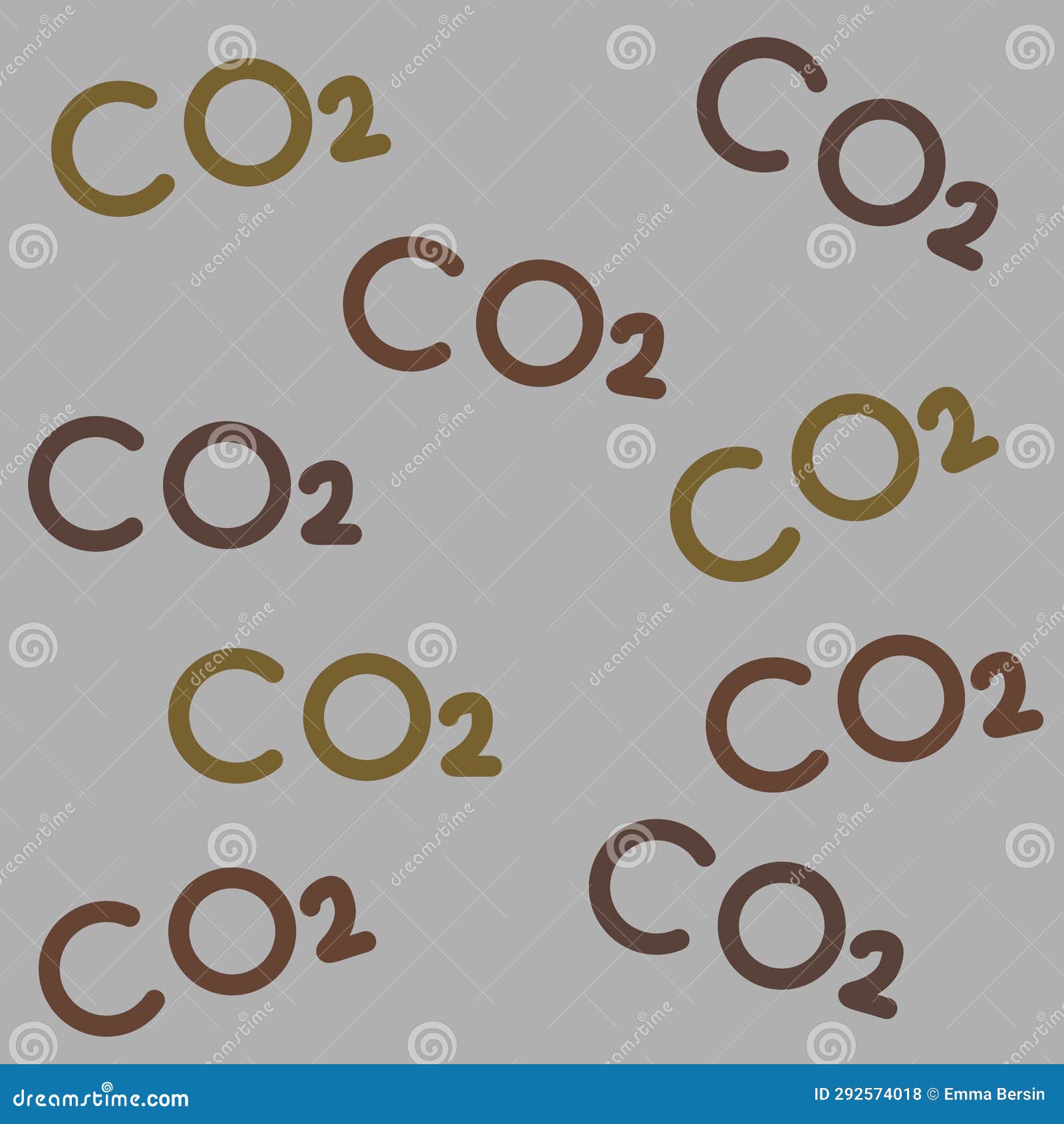 CO2 Repeated on Gray Background Stock Illustration - Illustration of ...