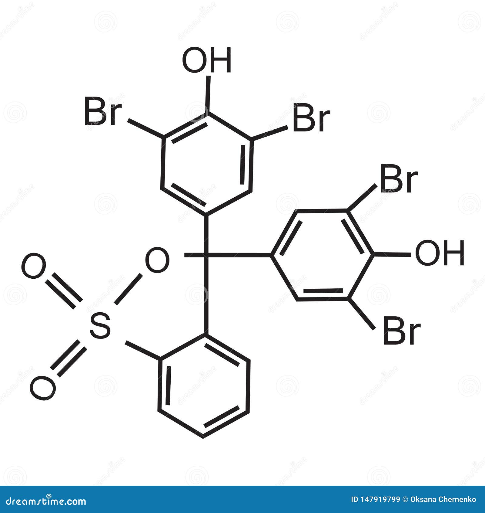 Chemical Formula Consisting of Benzene Rings, Hexagon. Vector ...