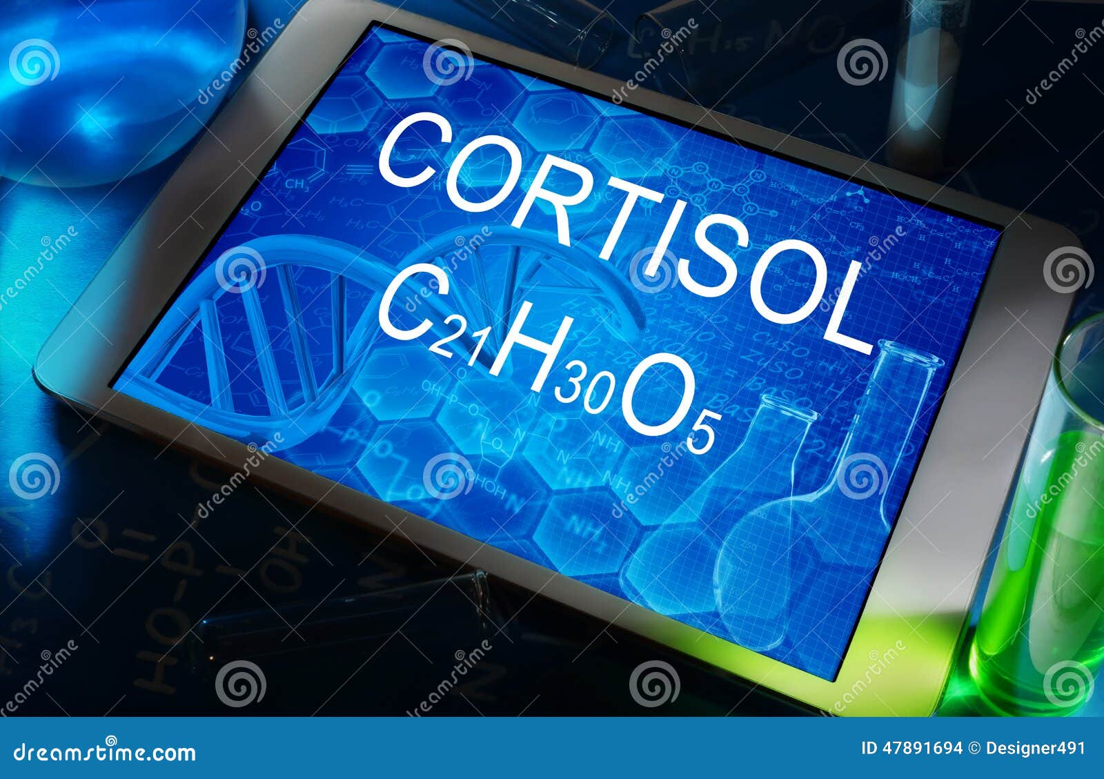 The Chemical Formula of Cortisol Stock Photo - Image of biochemistry ...