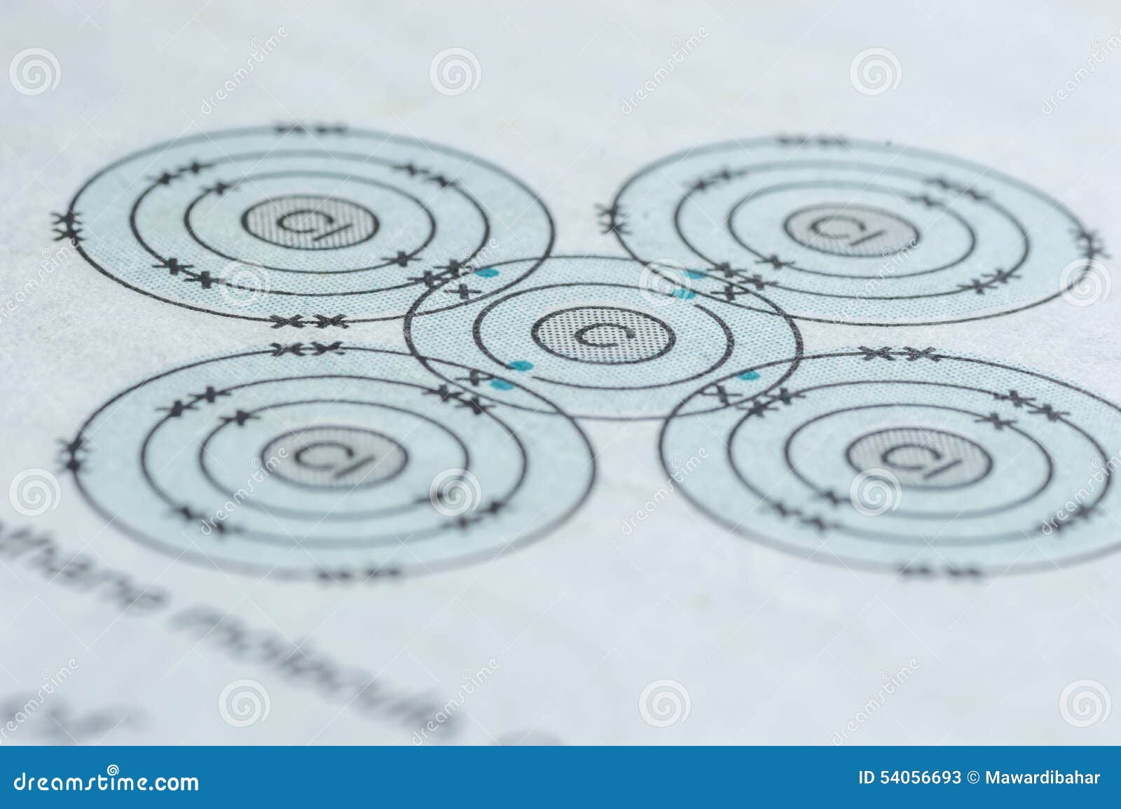 Chemical formula stock image. Image of science, electron - 54056693