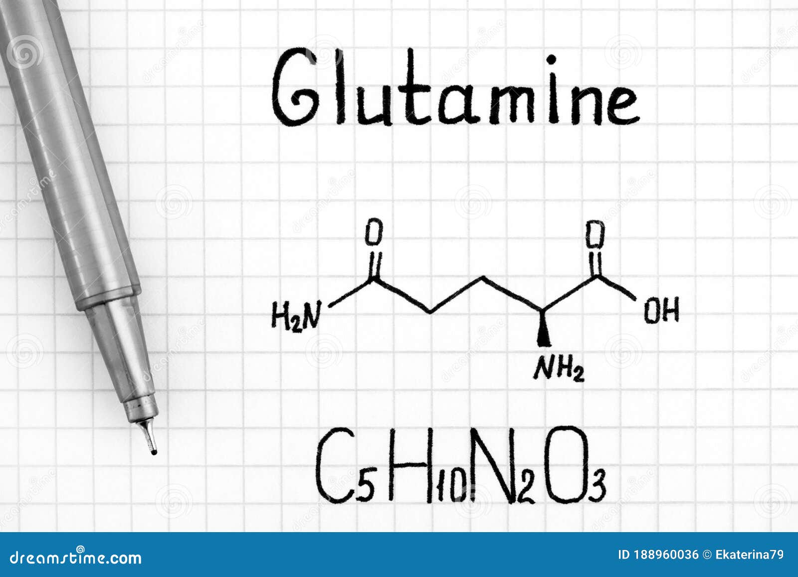 Glutamine Molecular Structure, 3d Model Molecule, Polar Amino Acid ...