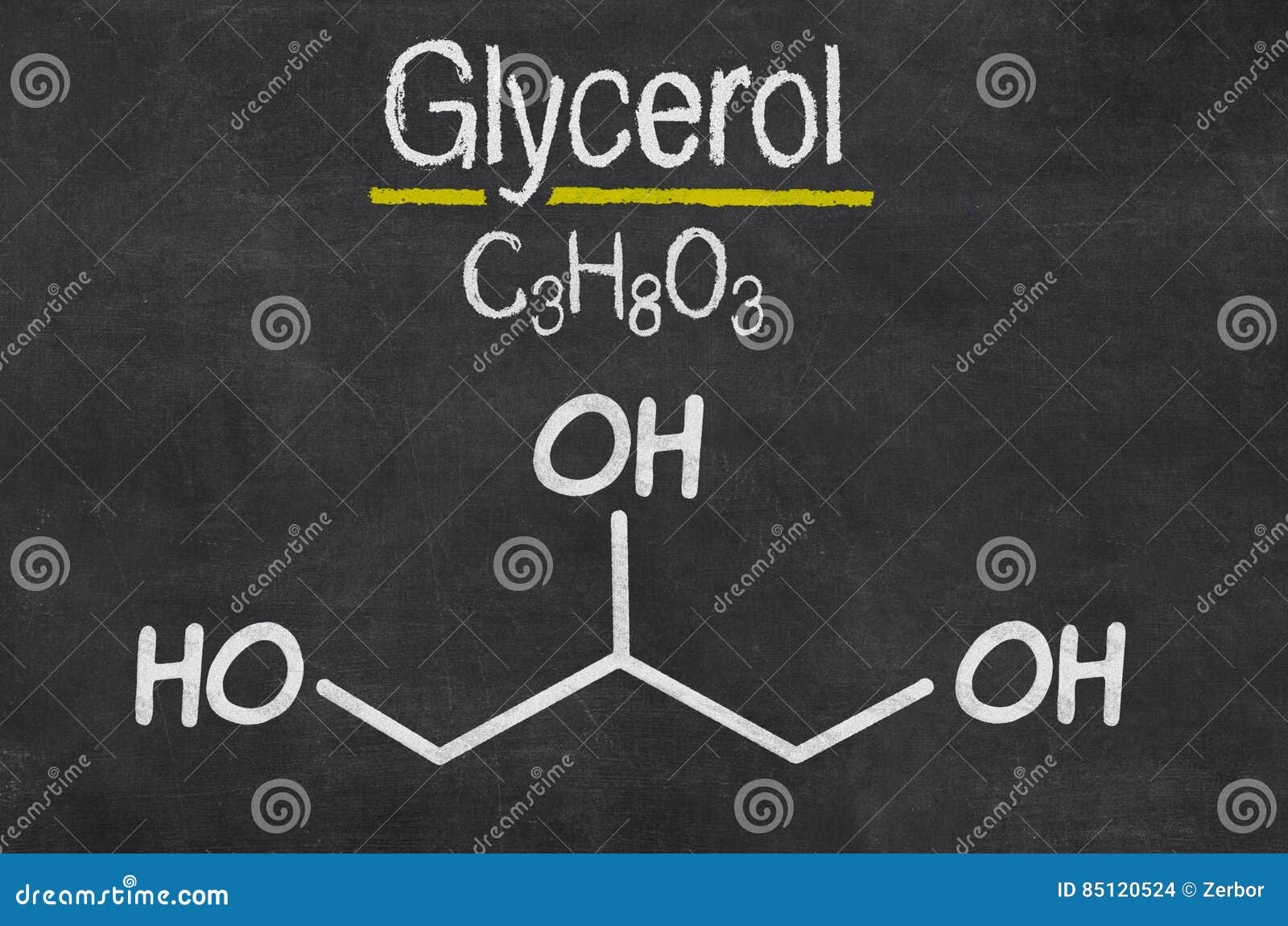 Structural Formula For Glycerol