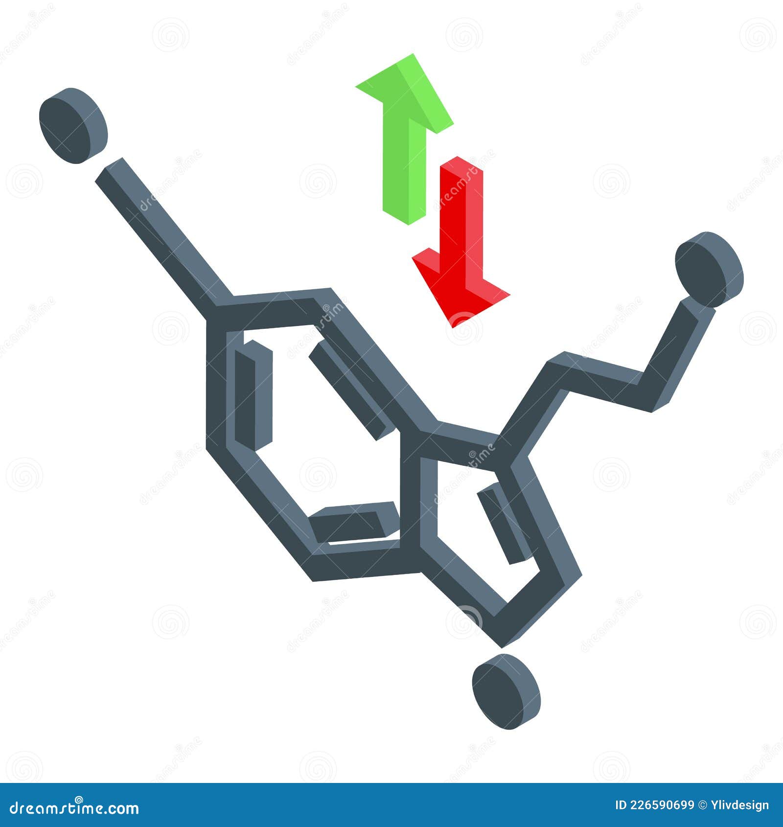 Chemical Formula Icon Isometric Vector. Molecule Chemistry Stock Vector ...