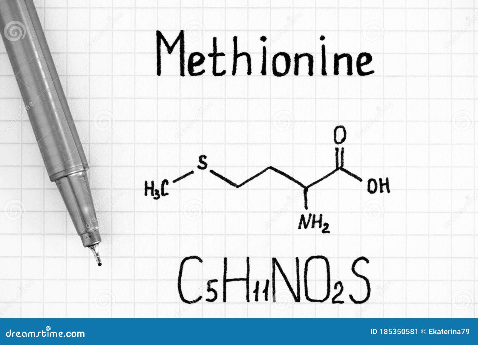Methionine Molecular Structure, 3d Model Molecule, Proteinogenic Amino ...