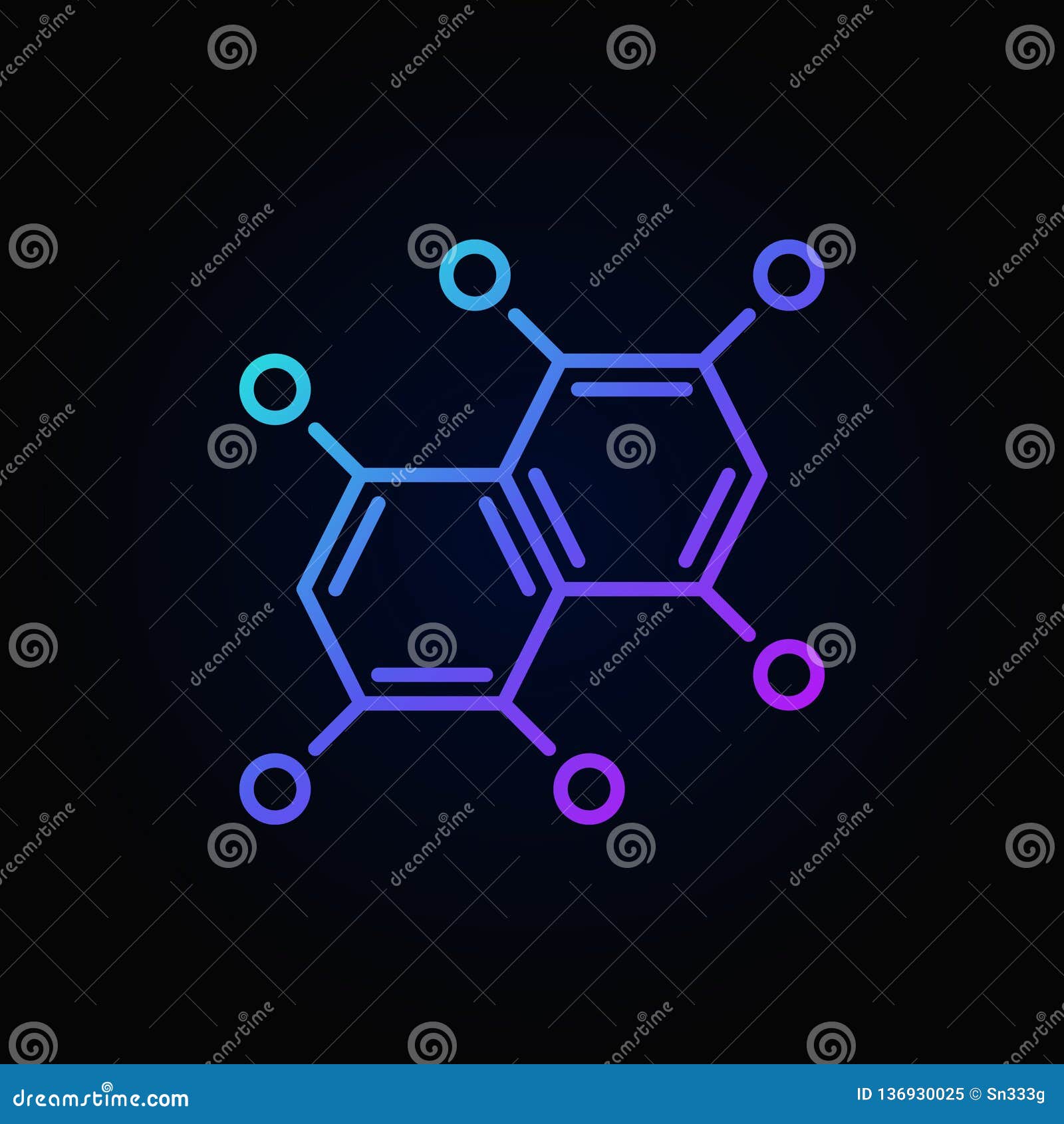 Chemical Formula Outline Colored Vector Icon or Logo Element Stock ...