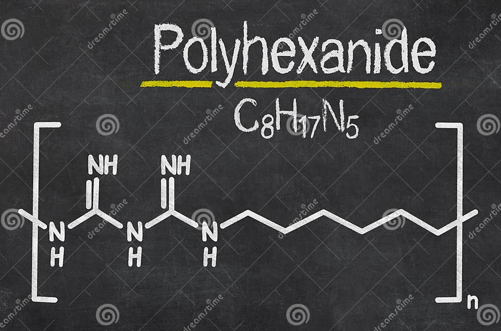 Chemical Formula of Polyhexanide Stock Illustration - Illustration of ...