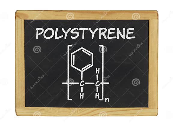 Chemical Formula of Polystyrene Stock Photo - Image of isolated ...