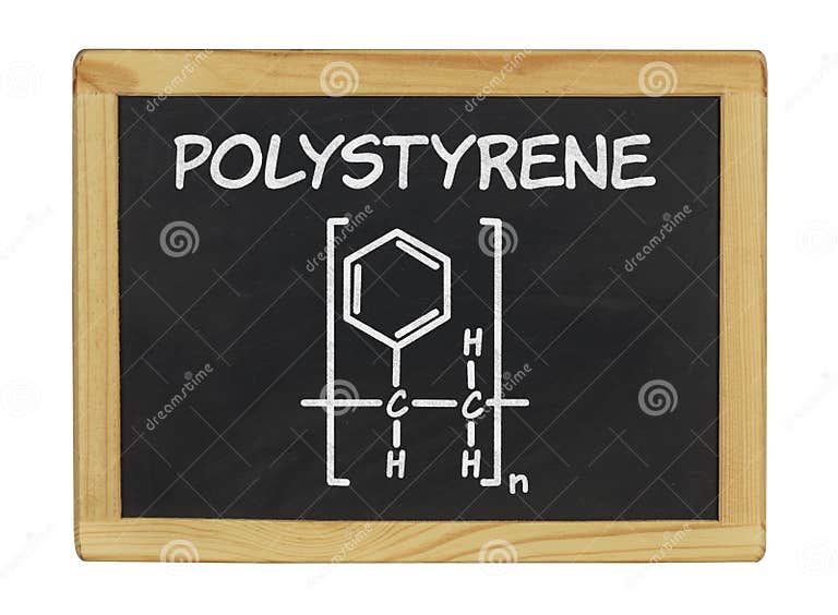 Chemical Formula of Polystyrene Stock Photo - Image of isolated ...