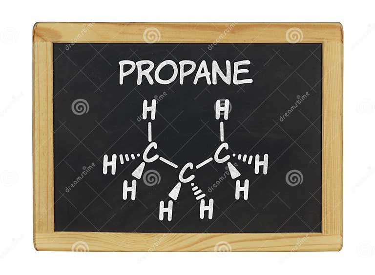 Chemical Formula of Propane Stock Image - Image of chemical, chalk ...