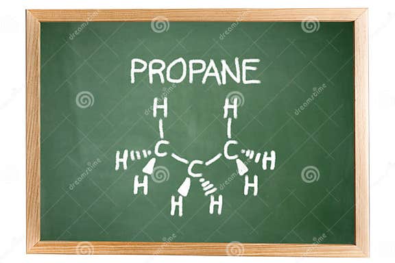 Chemical Formula of Propane Stock Image - Image of board, chemistry ...