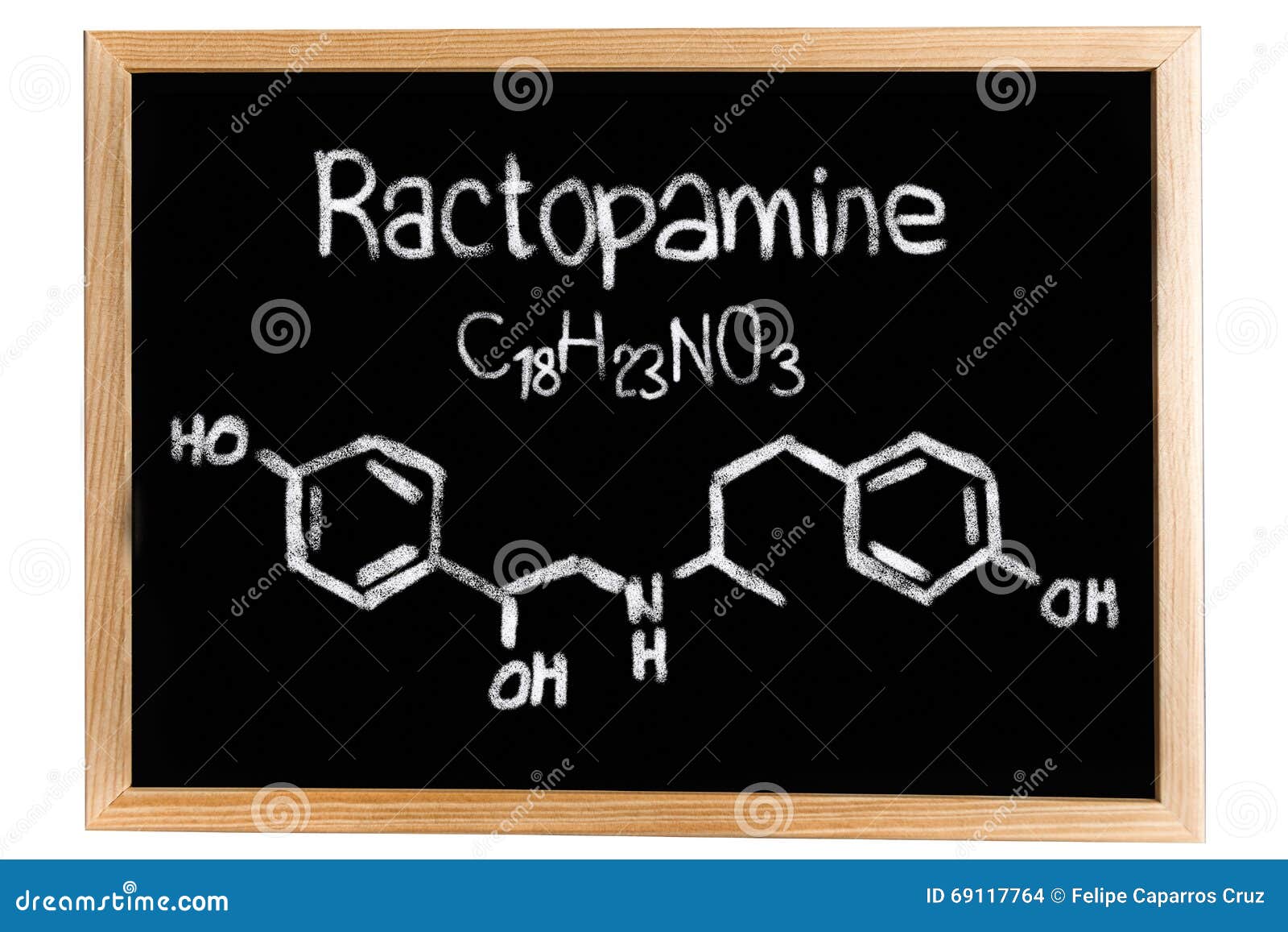The Chemical Formula of Ractopamine Stock Photo - Image of chemistry ...