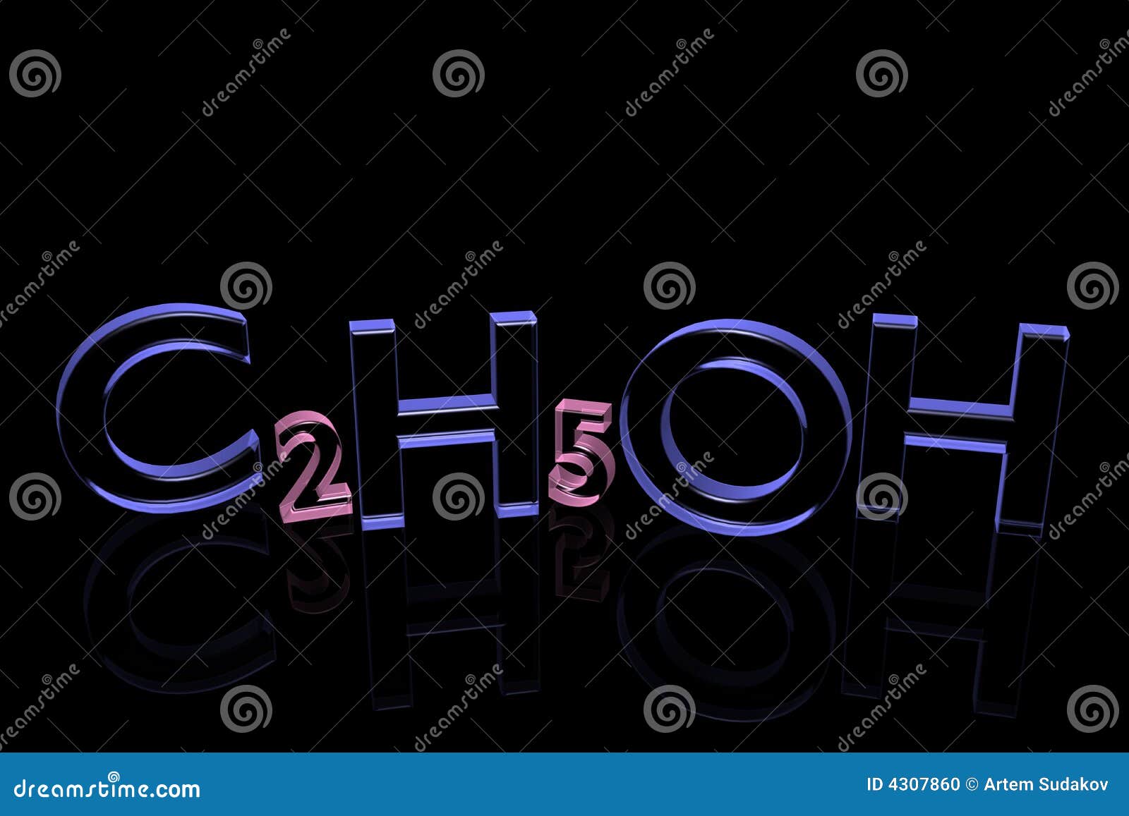 Chemical formula of spirit stock illustration. Illustration of chemical ...