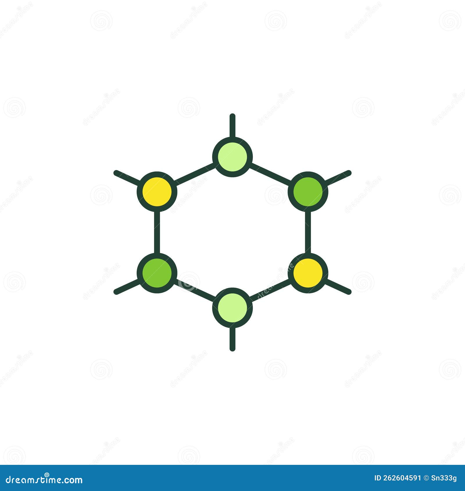 Chemical Formula Structure Vector Biochemistry Concept Colored Icon ...