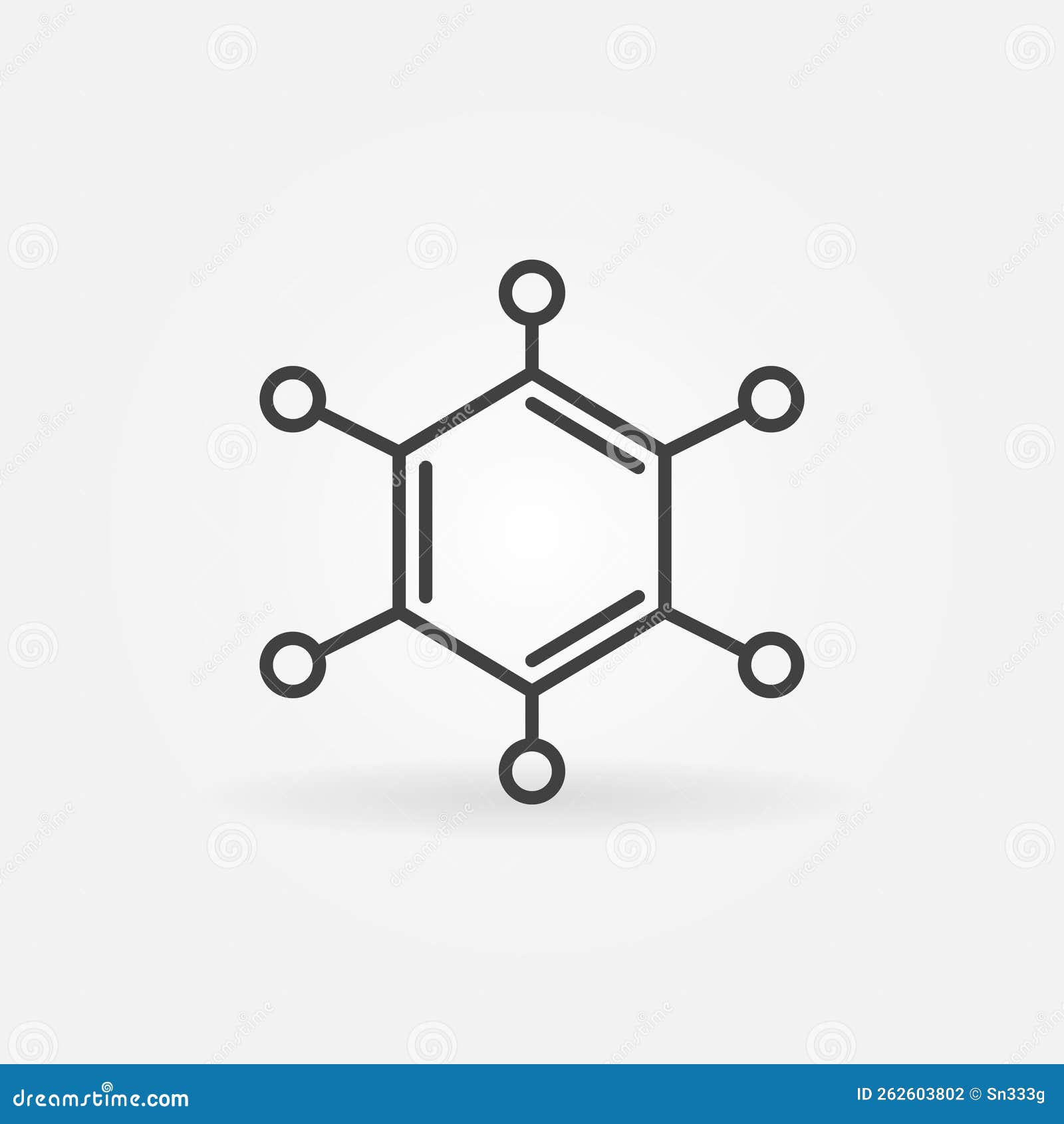 Chemical Formula Structure Vector Biochemistry Concept Line Minimal ...