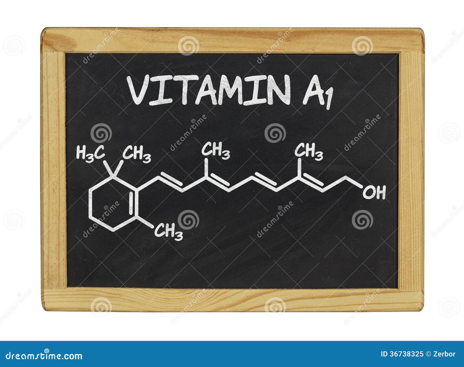 Chemical Formula of Vitamin a Stock Image - Image of atom, board: 36738325