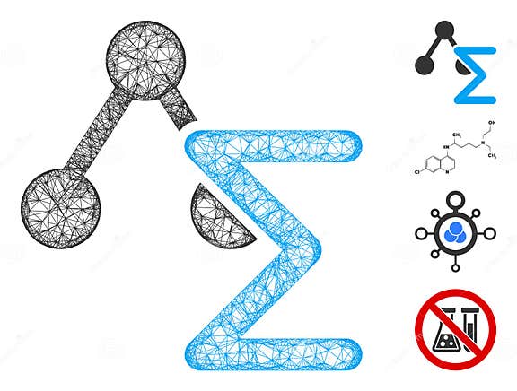 Chemical Formula Web Vector Mesh Illustration Stock Illustration ...