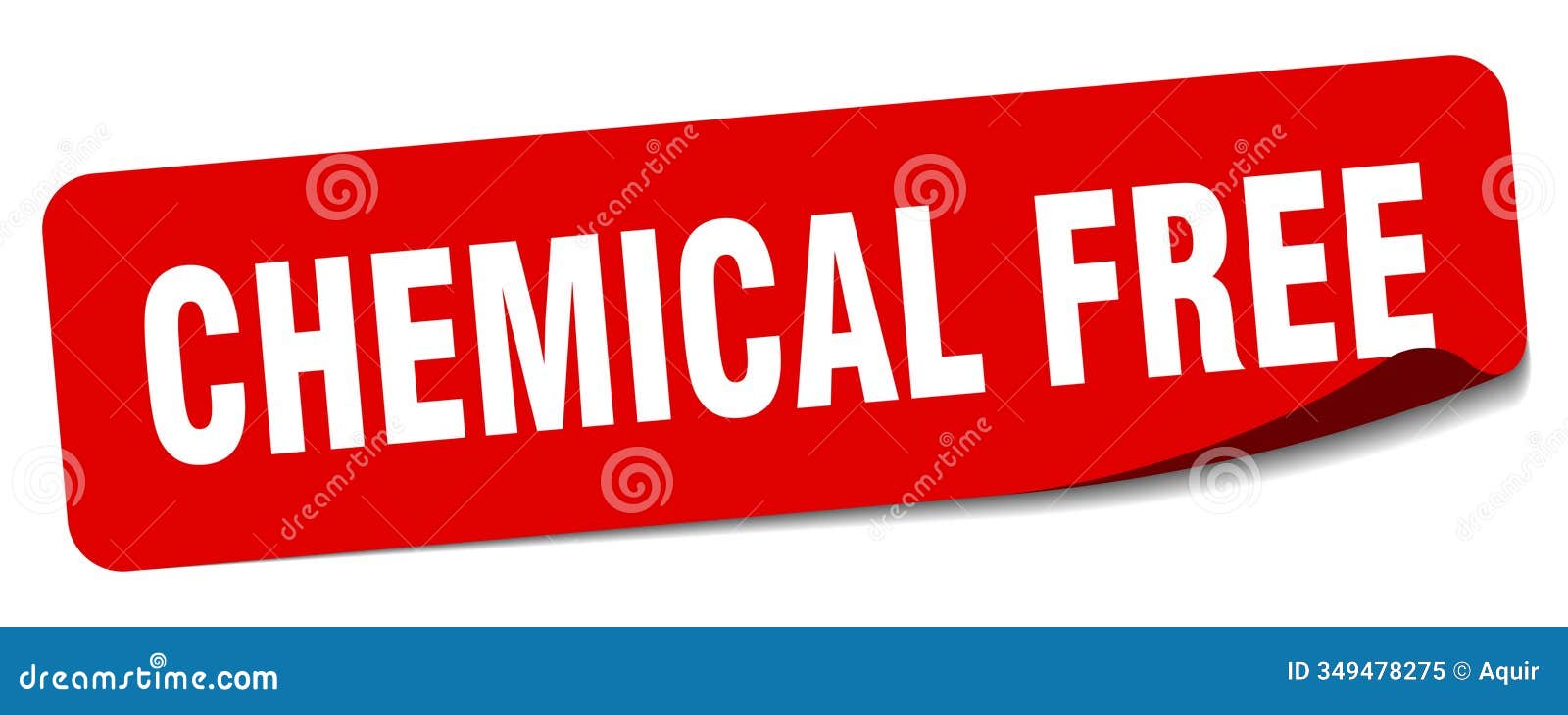 Chemical Free Sticker. Chemical Free Label Stock Vector - Illustration ...