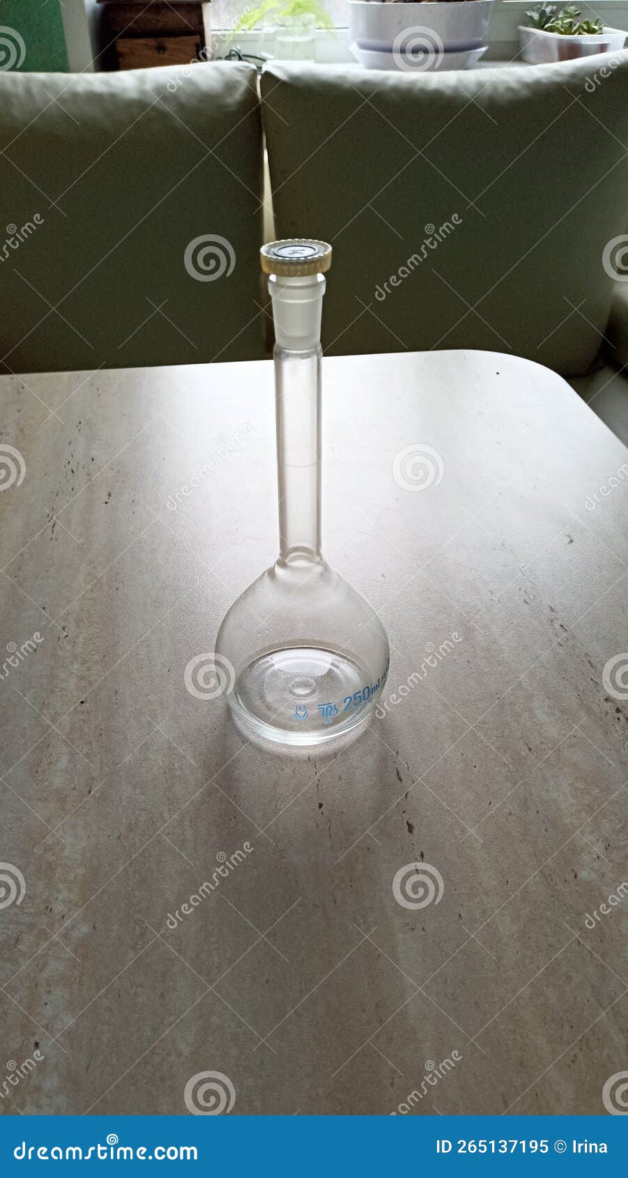 Chemical glass bottle stock image. Image of furniture - 265137195