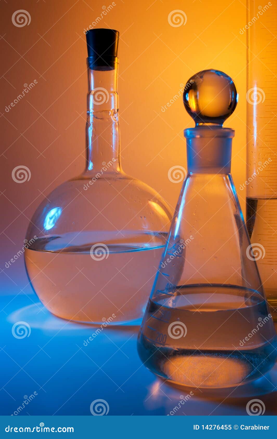 Chemical glassware stock image. Image of medical, reagents - 14276455