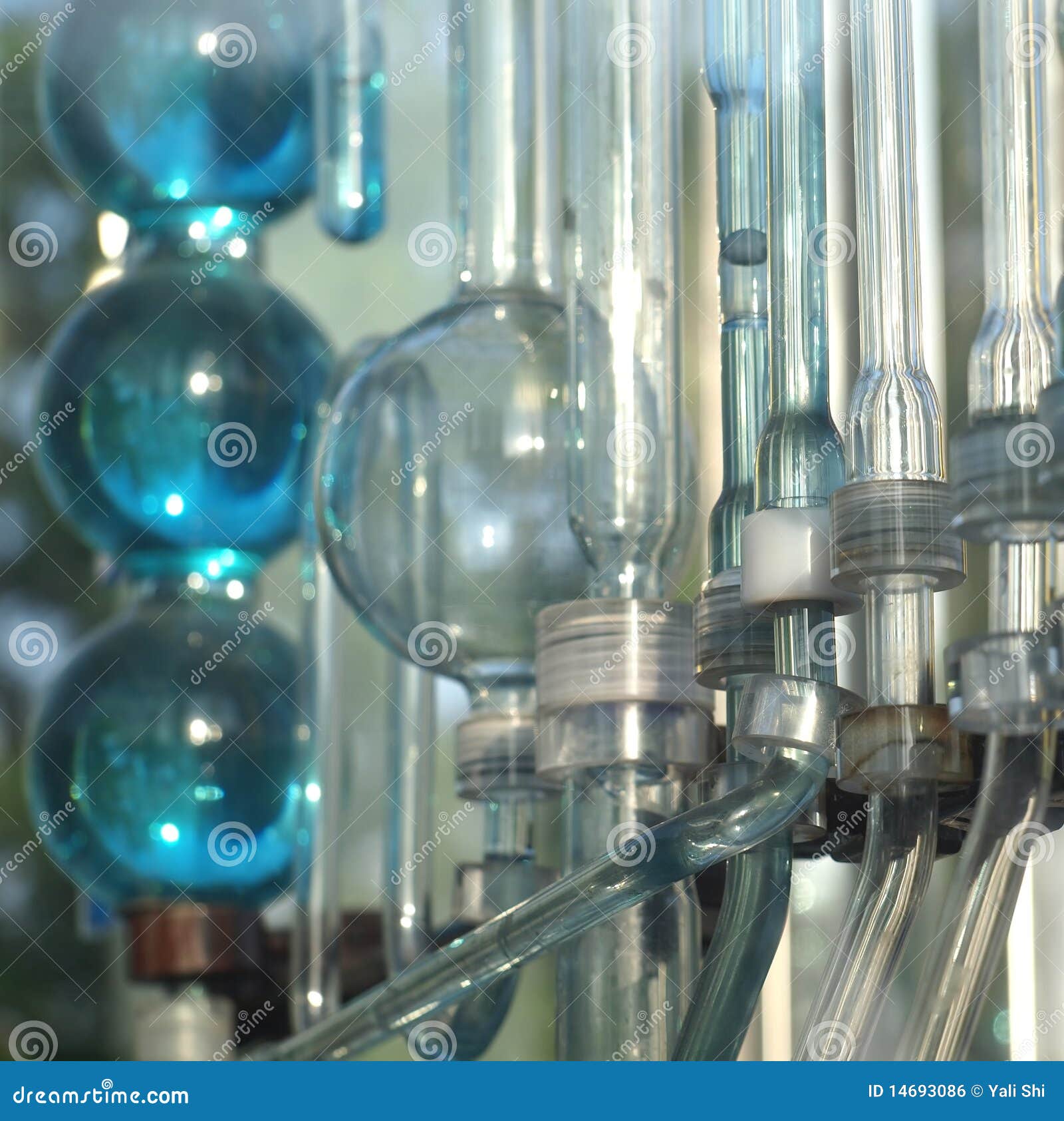 Chemical Glassware stock photo. Image of connected, tubes - 14693086