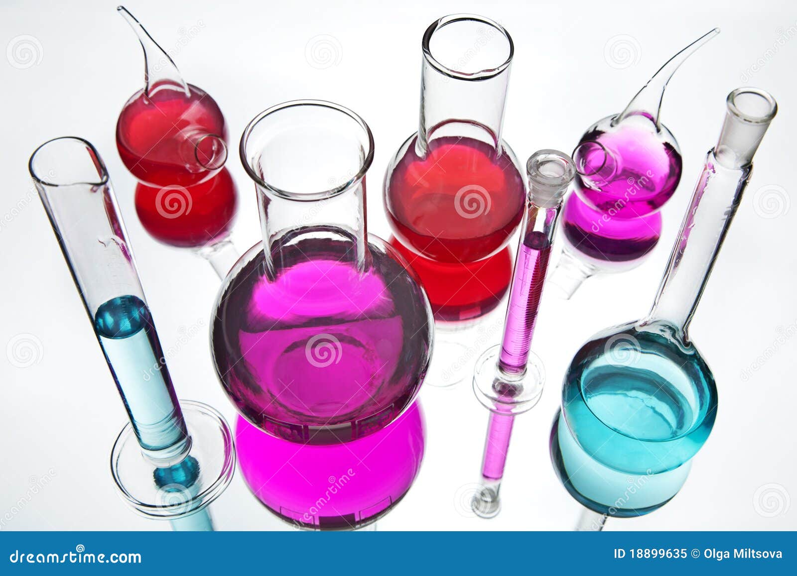 Chemical glassware stock image. Image of flask, measure - 18899635