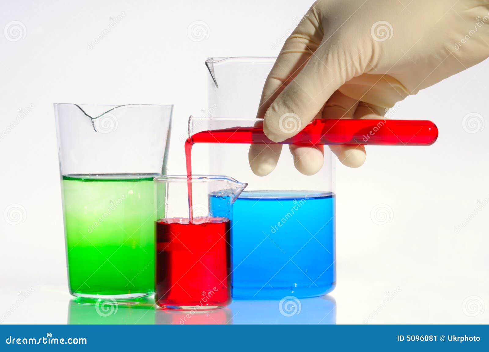 Chemical glassware stock image. Image of scientific, liquid - 5096081