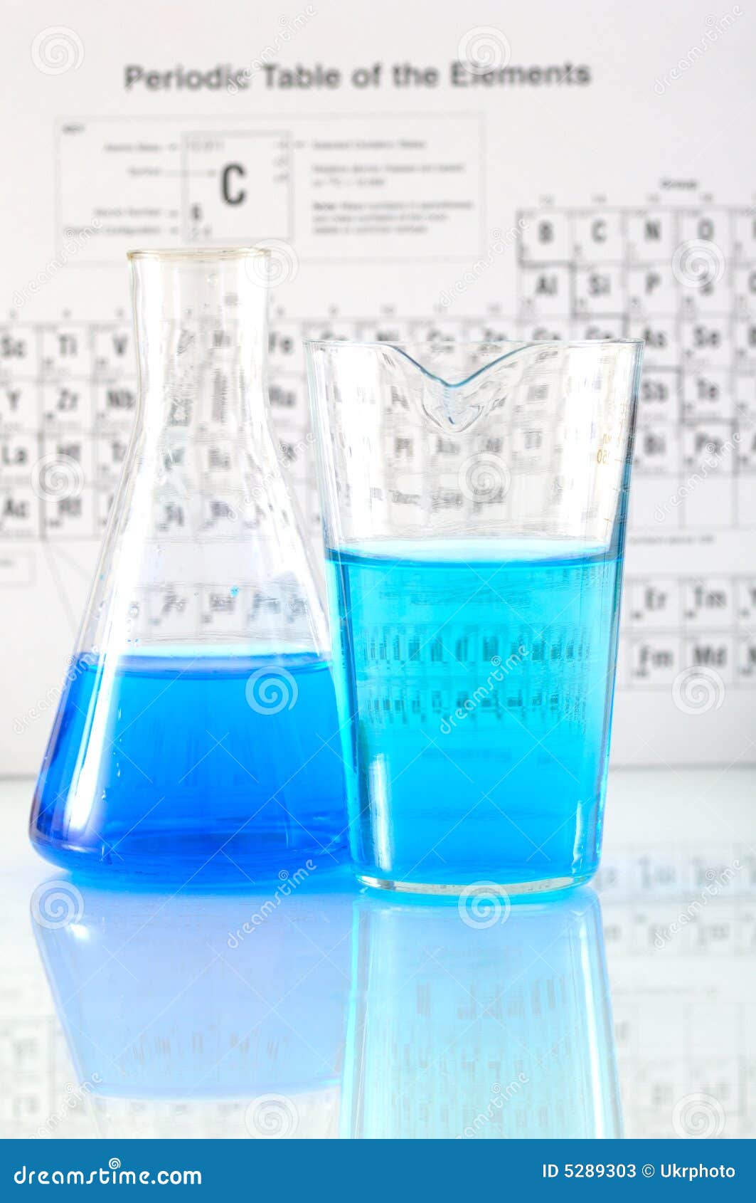 Chemical glassware stock image. Image of liquid, medicine - 5289303