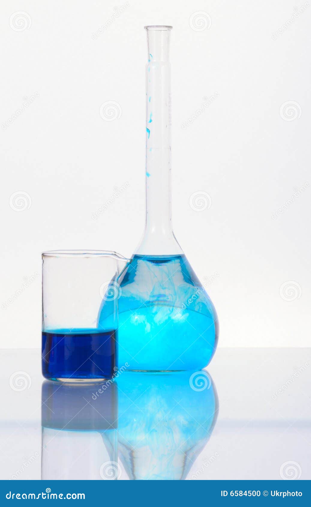 Chemical glassware stock photo. Image of scientific, exam - 6584500