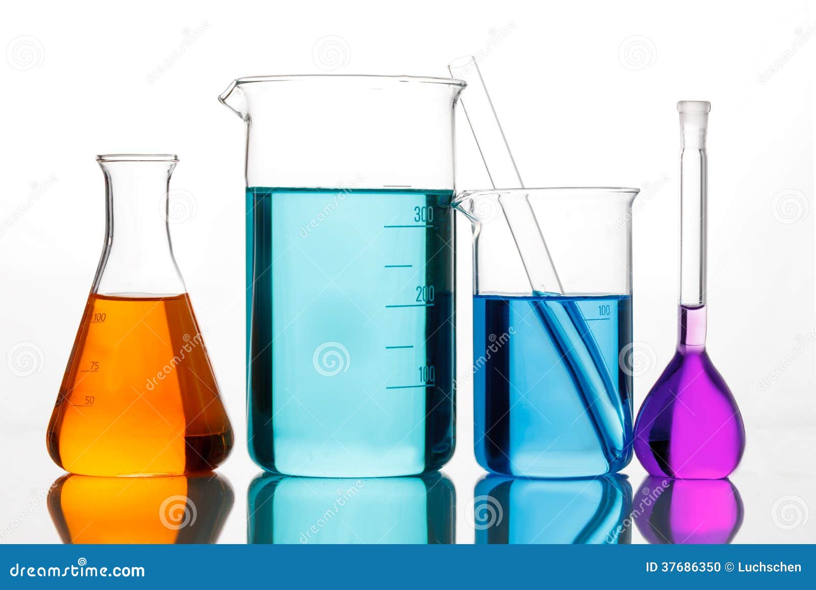 Chemical Glassware for Experiments Stock Photo - Image of experiment ...