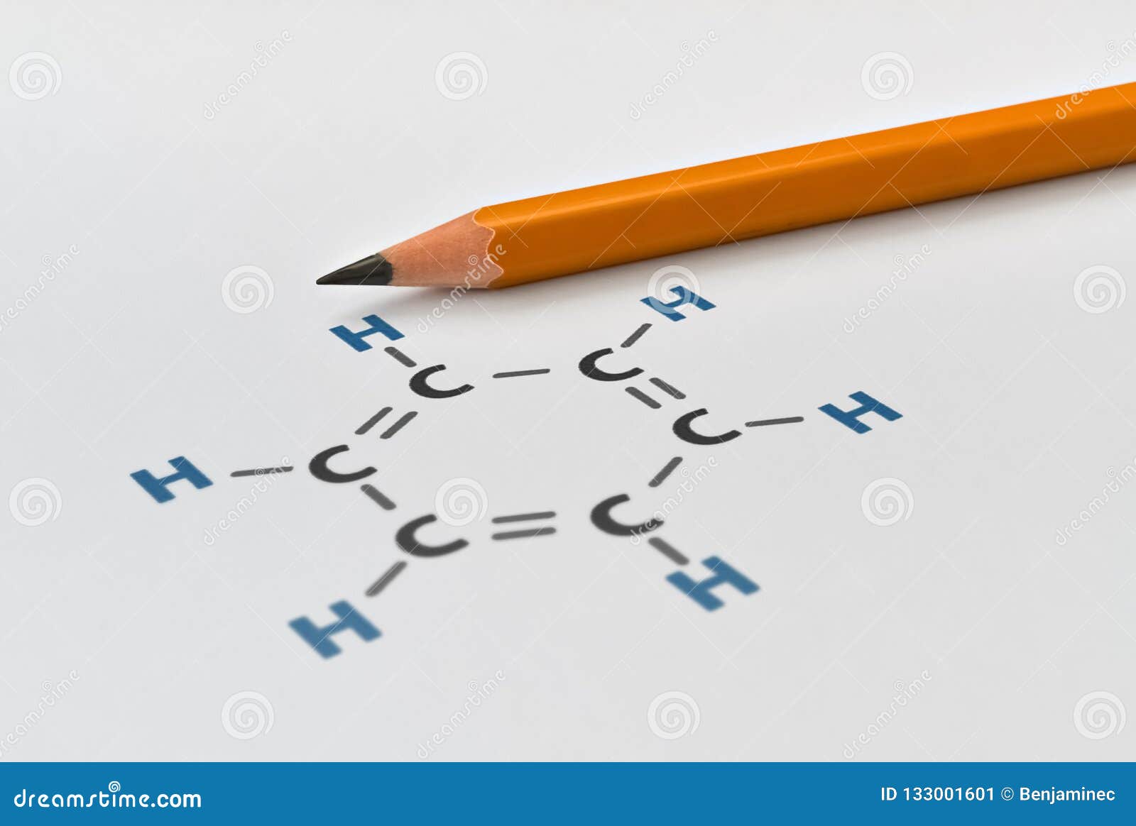 Benzene Molecule 3d, Molecular Structure, Ball And Stick Model ... Benzene Molecule 3d, Molecular Structure, Ball And Stick Model ...