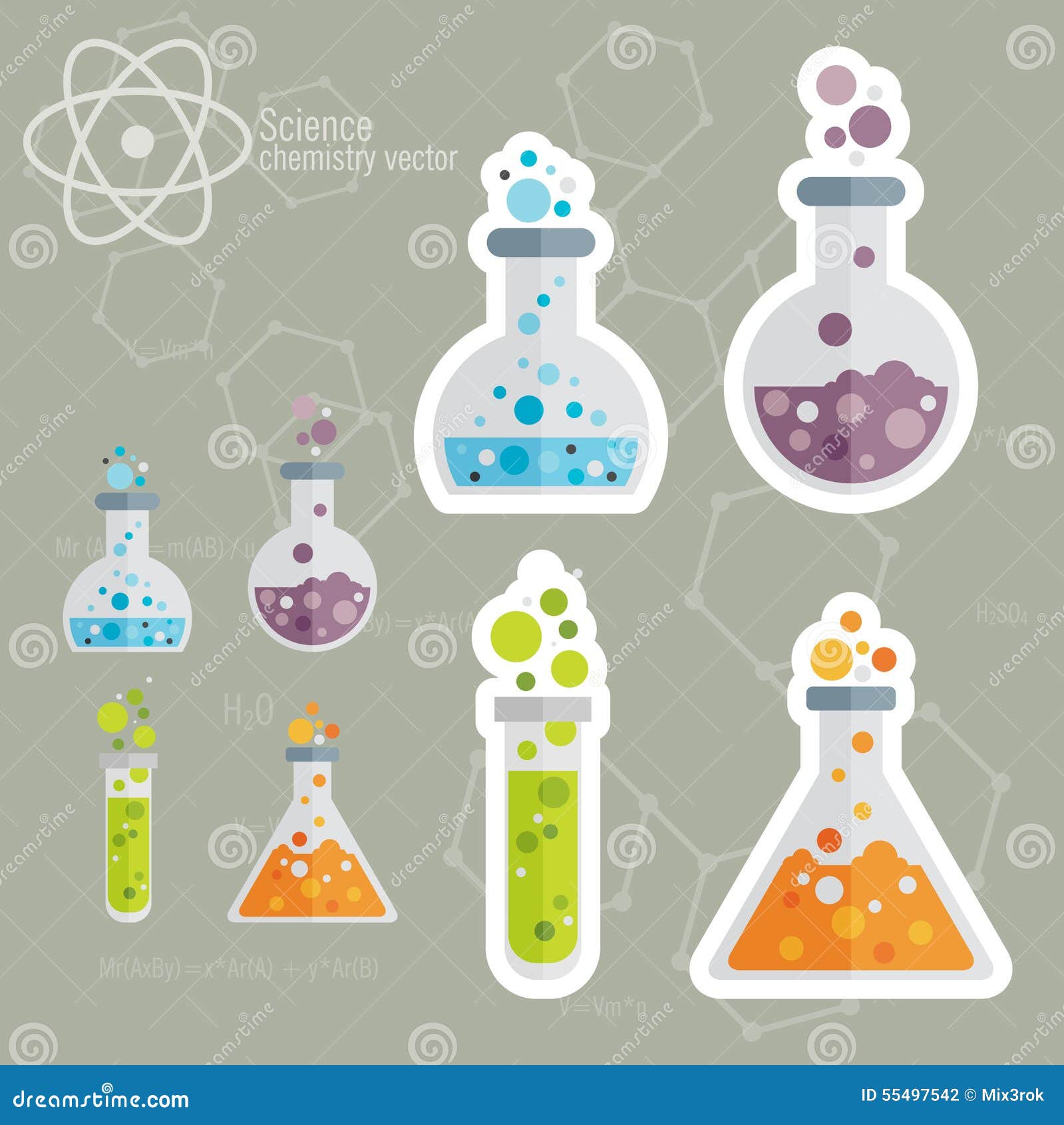 Chemical Lab Icon Cartoon Vector | CartoonDealer.com #108048549
