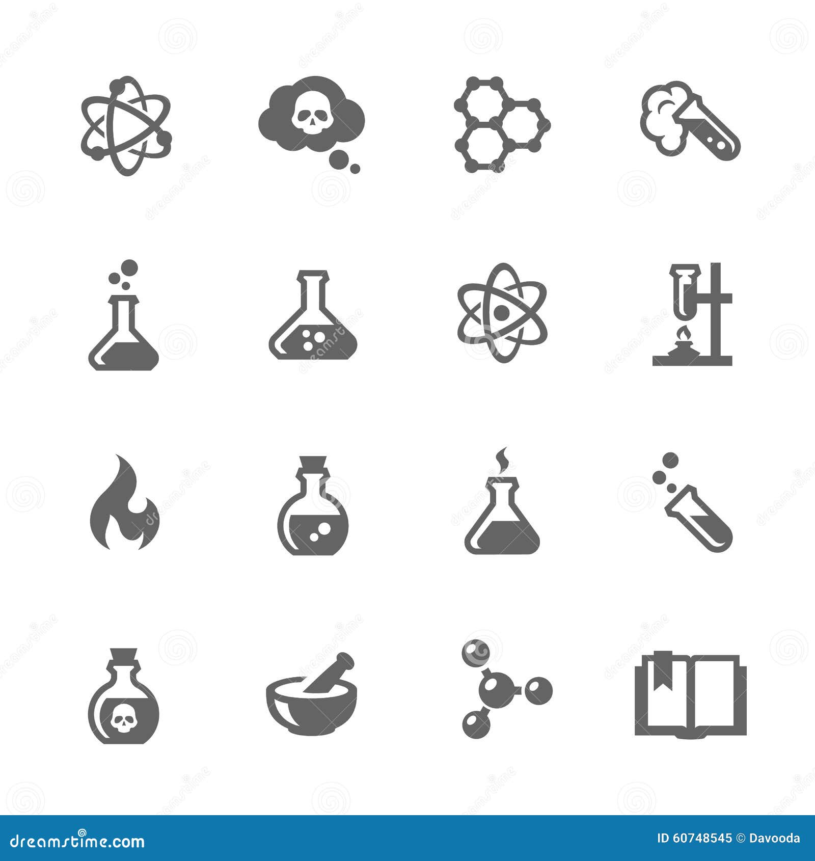 Chemical Icons stock illustration. Illustration of molecular - 60748545