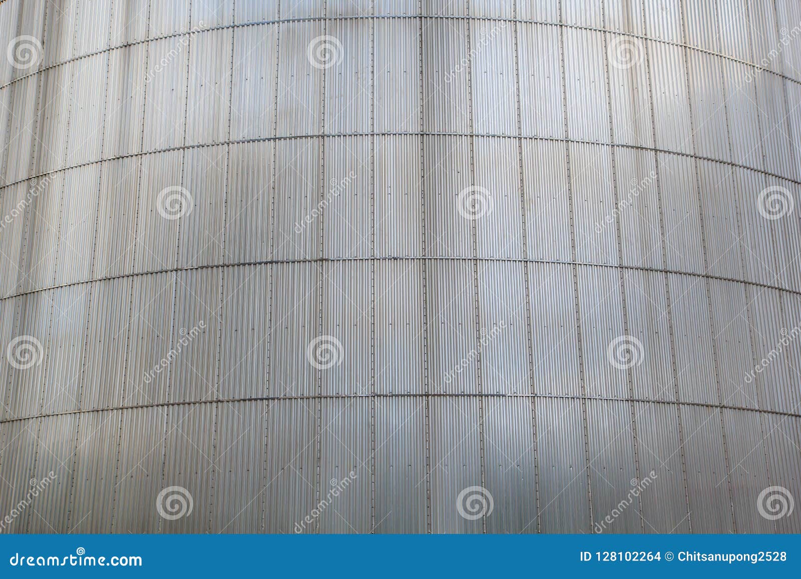 Storage Tank Cladding Insulation. Stock Photo - Image of object, metal ...