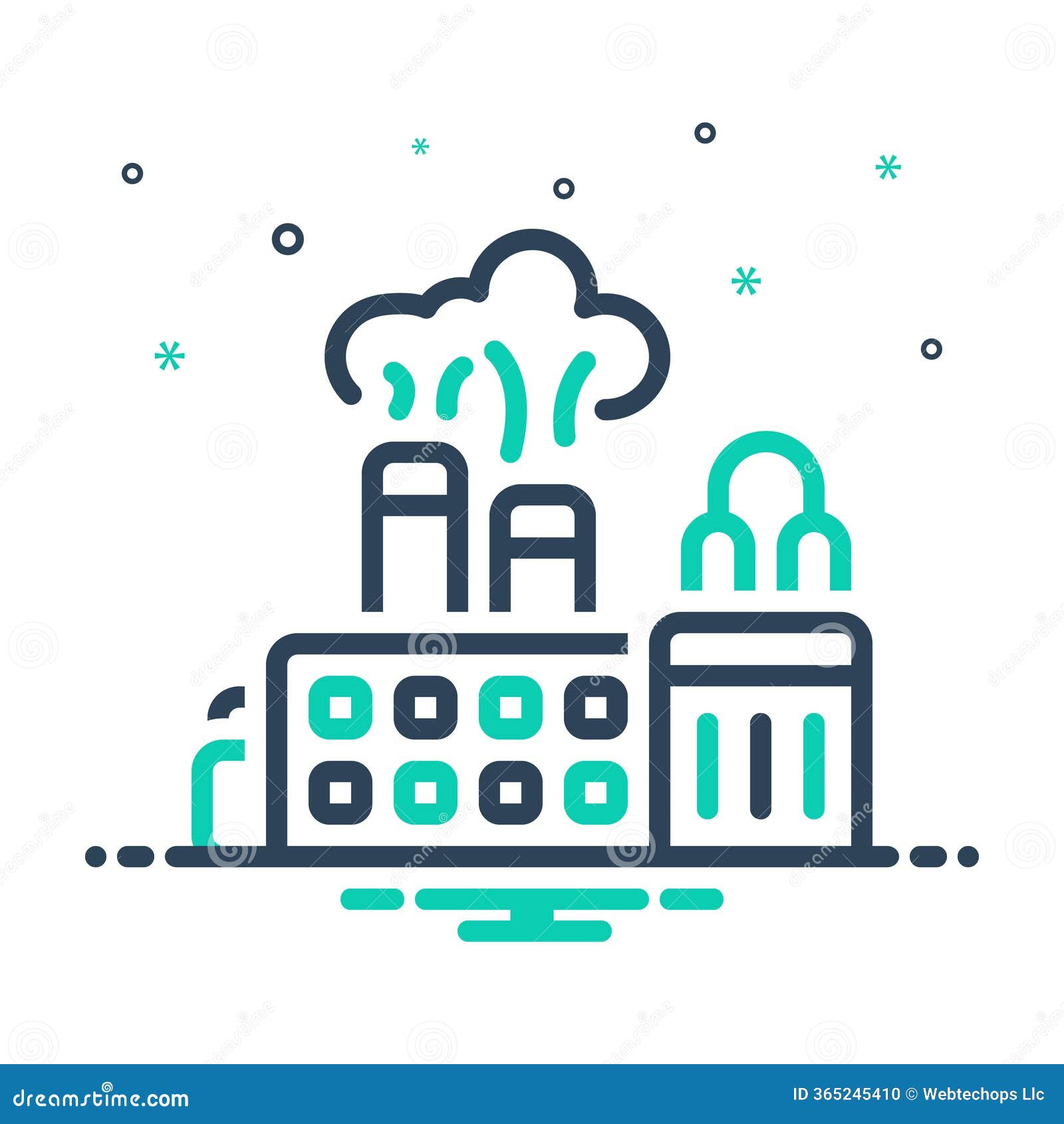 Chemical Industry Linear Icons Set. Polymerization, Isomers ...