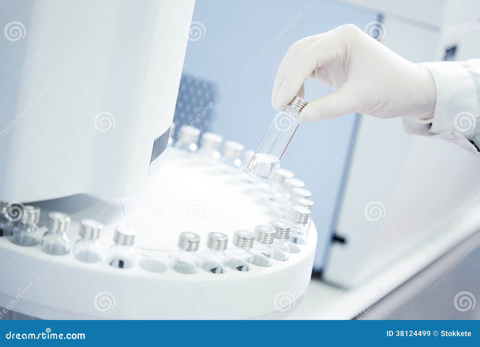 Chemical lab: autosampling stock image. Image of autosampler - 38124499