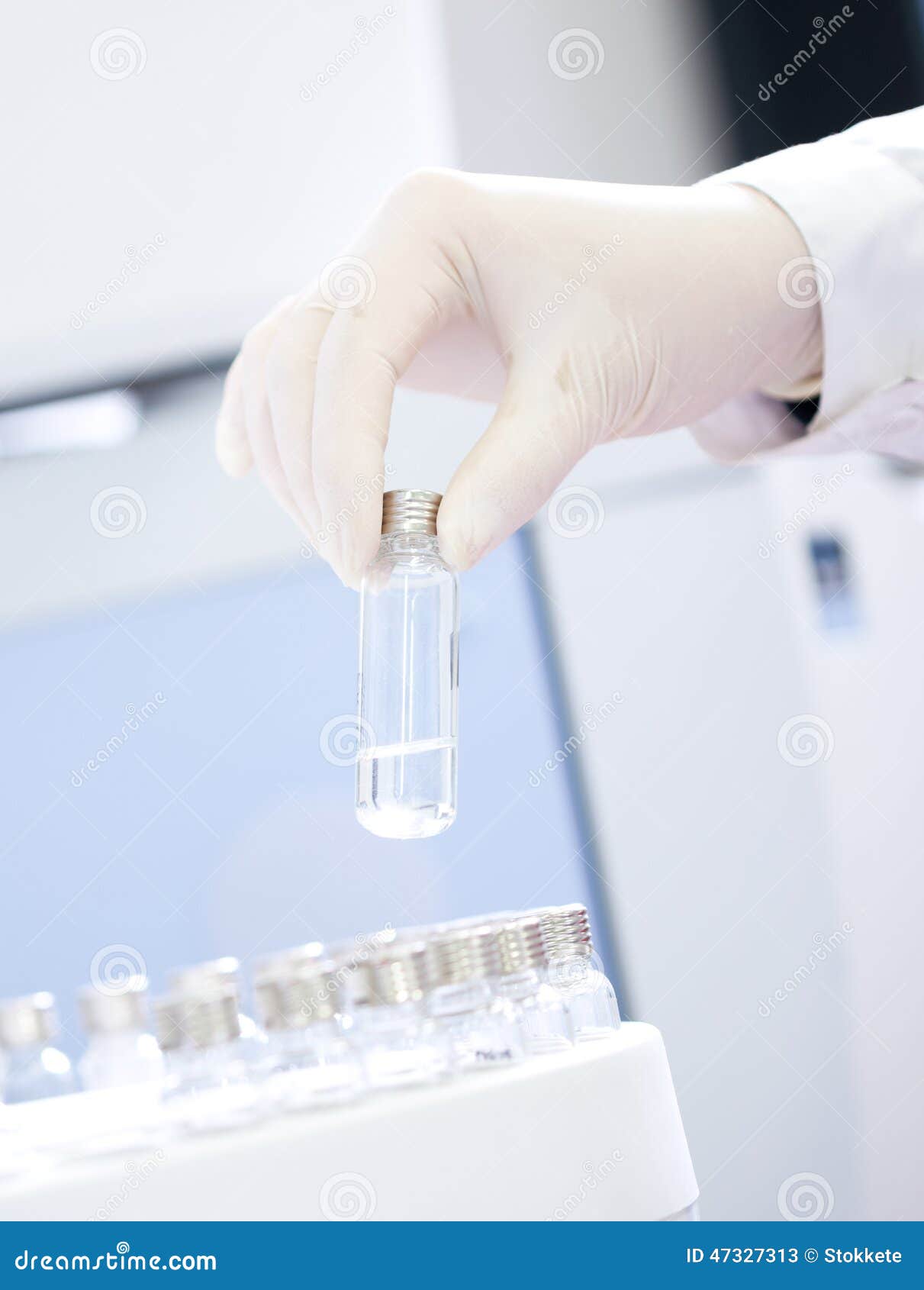 Chemical lab: autosampling stock image. Image of industry - 47327313