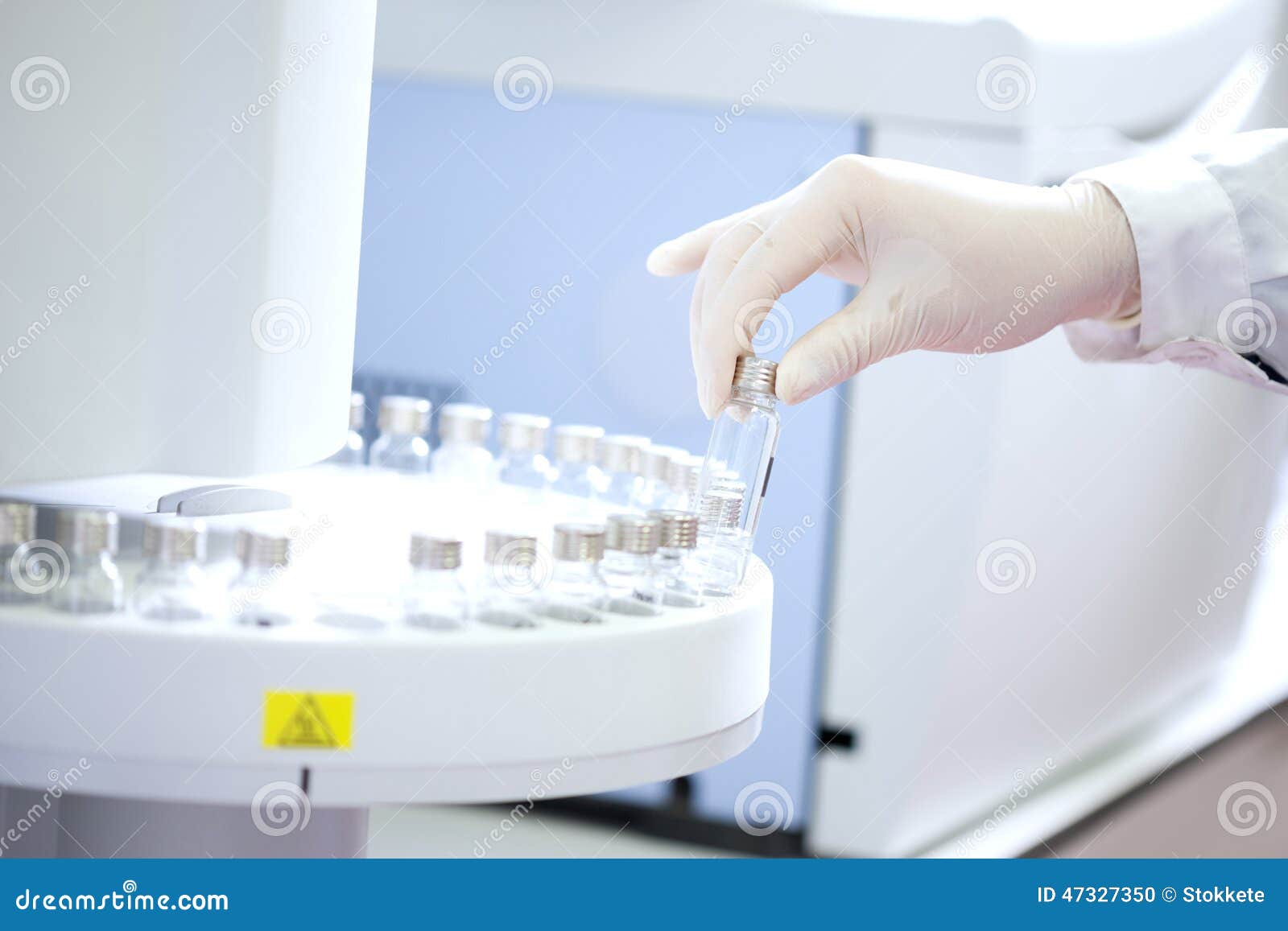 Technician Loading Specimens For Coagulation Test Royalty-Free Stock ...